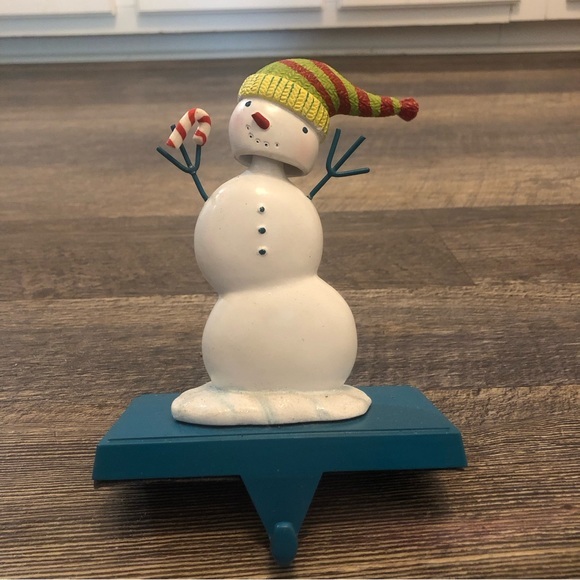 Source Unknown | Holiday | Snowman Stocking Holder With Movable Head ...